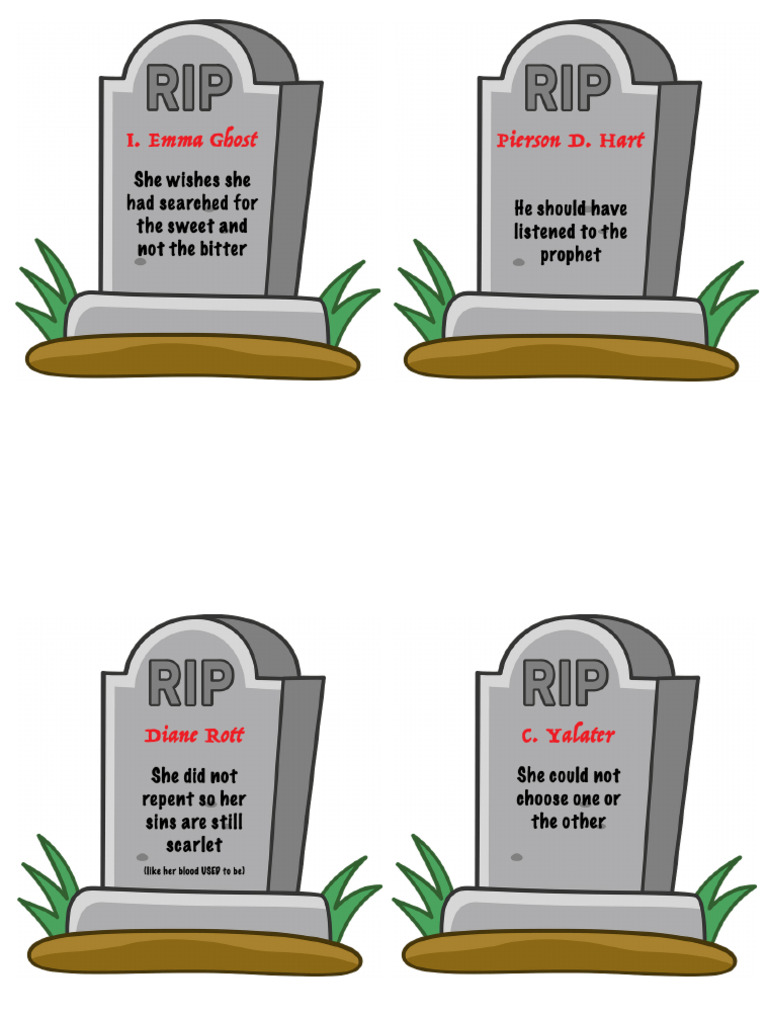 Halloween Epitaphs OT--ALL | PDF