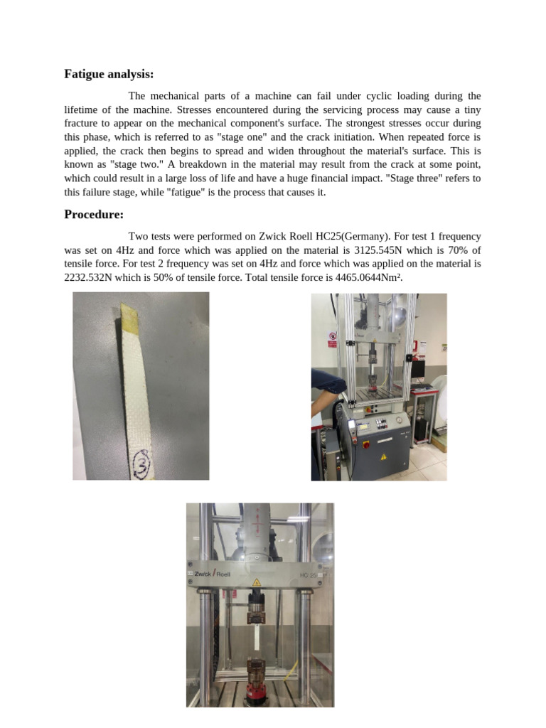 Fatigue Analysis in Mechanical Parts | PDF