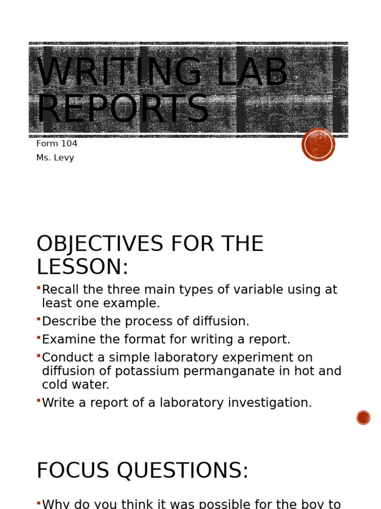 Lab Report Writing Guide | PDF | Experiment