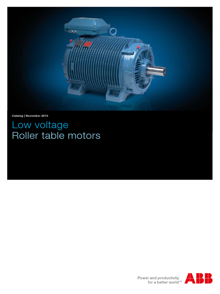 Low Voltage Roller Table Motors Catalog | PDF | Power Inverter ...