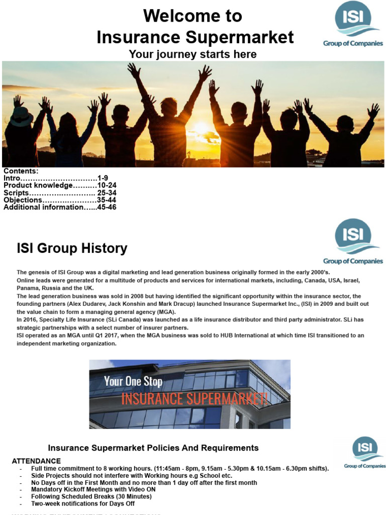 ISI Onboarding Document | PDF | Life Insurance | Insurance