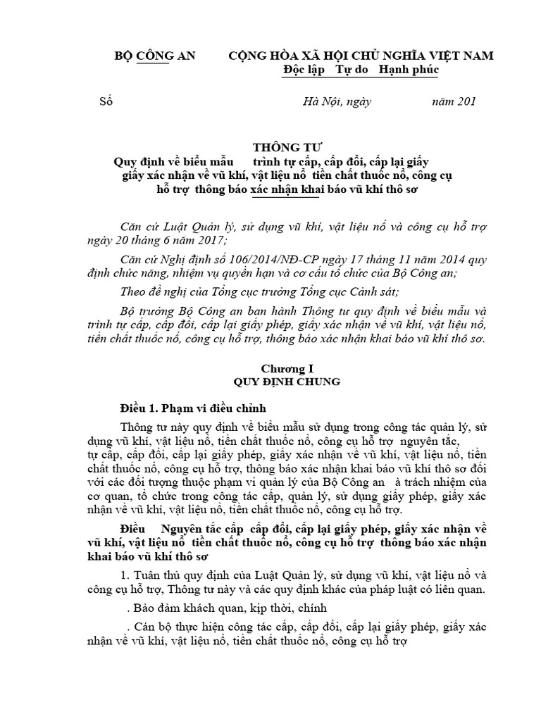 Thông tư-18-2018-TT-BCA | PDF