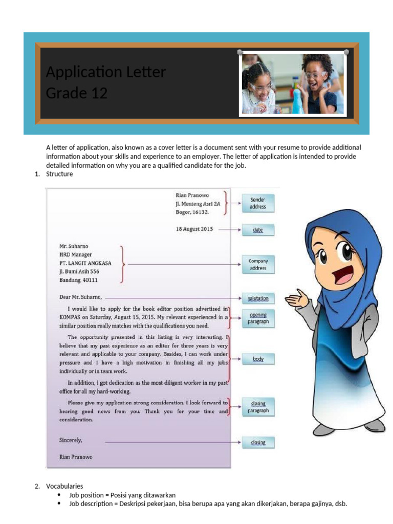 Guide to Writing an Application Letter | PDF