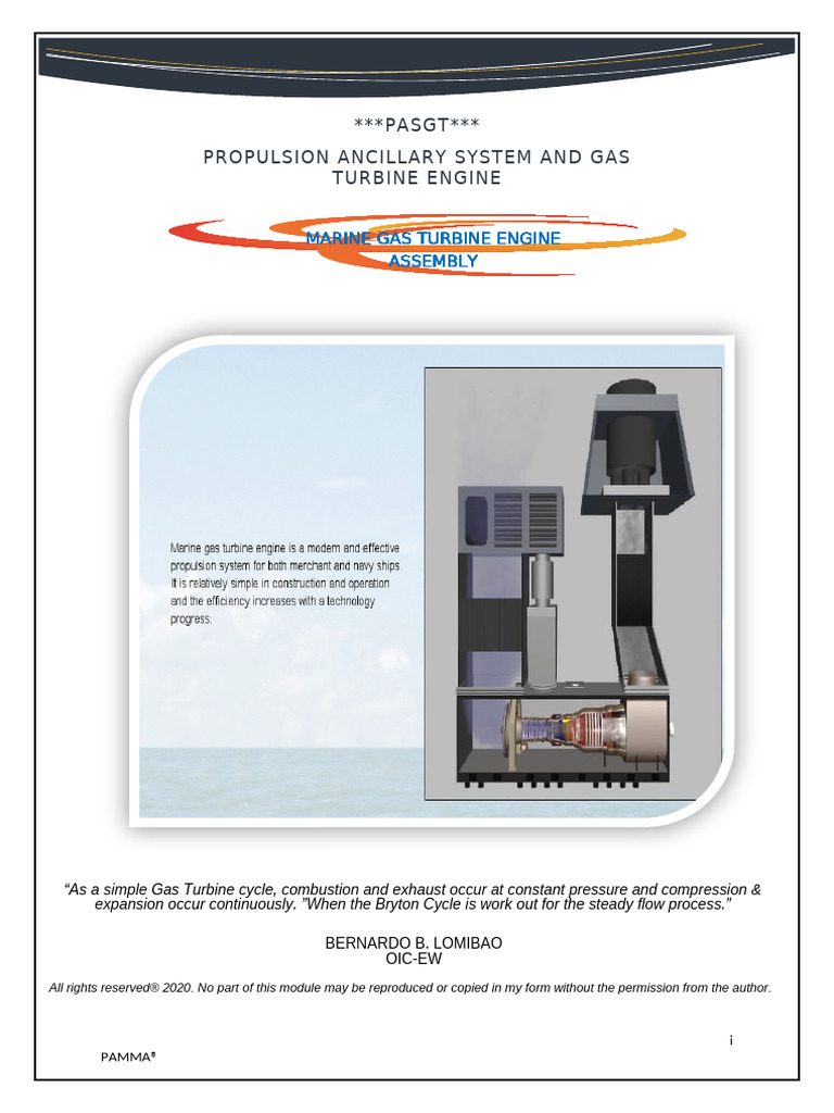 PASGT: Marine Gas Turbine Systems | PDF | Engines | Turbine