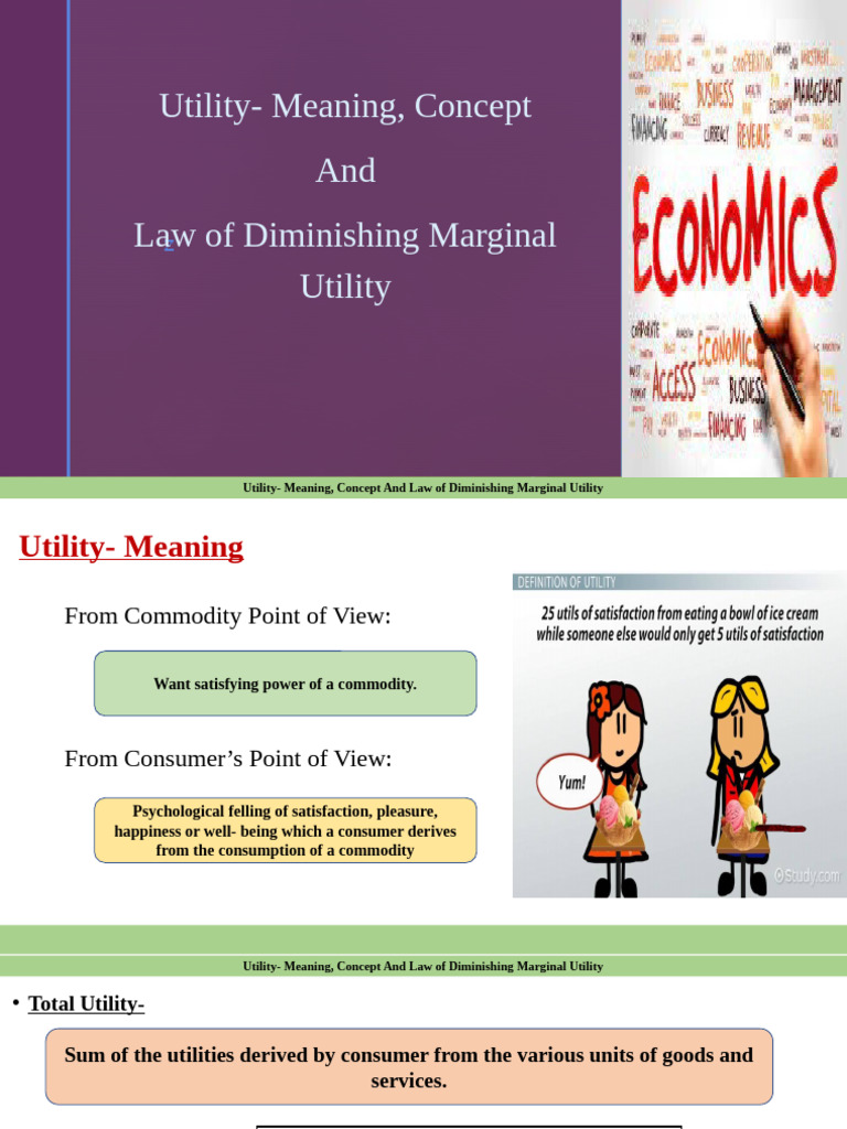 Utility Diminishing Marginal | PDF | Utility | Marginal Utility