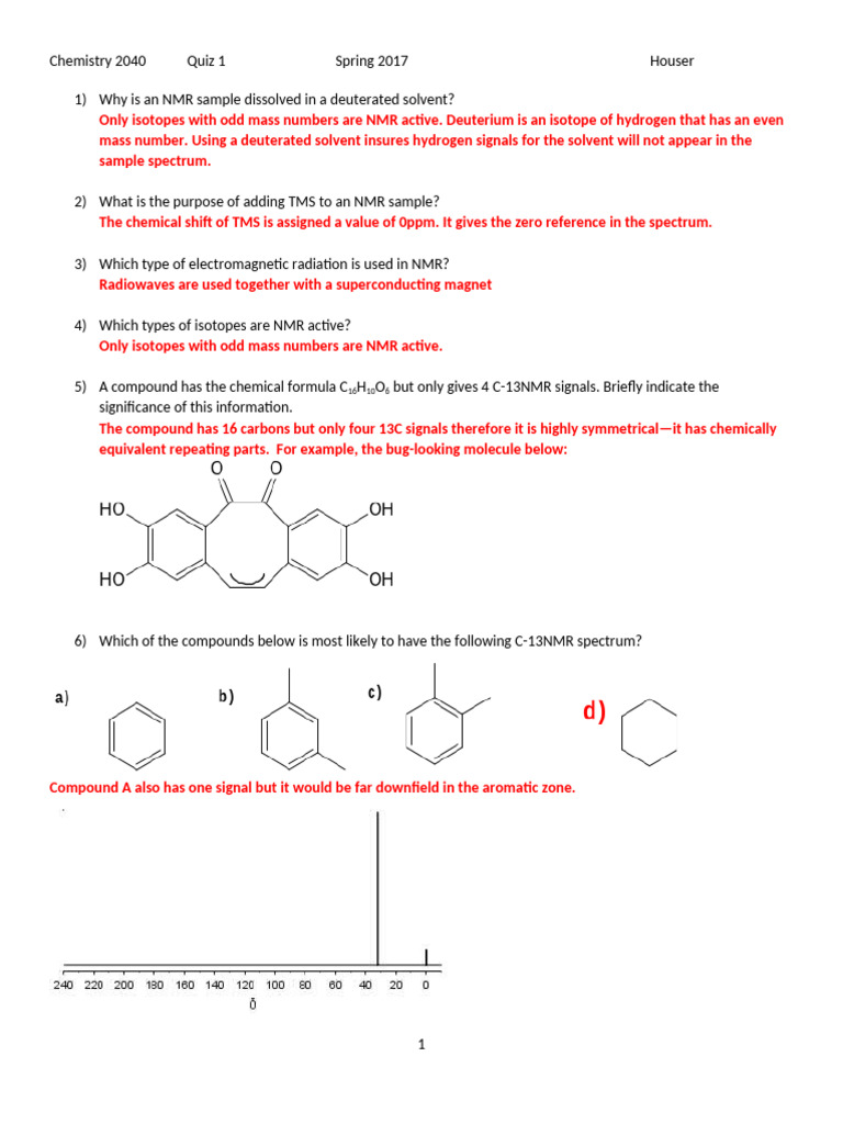 2040 QZ 1 SPR 2017 Answer Key | PDF