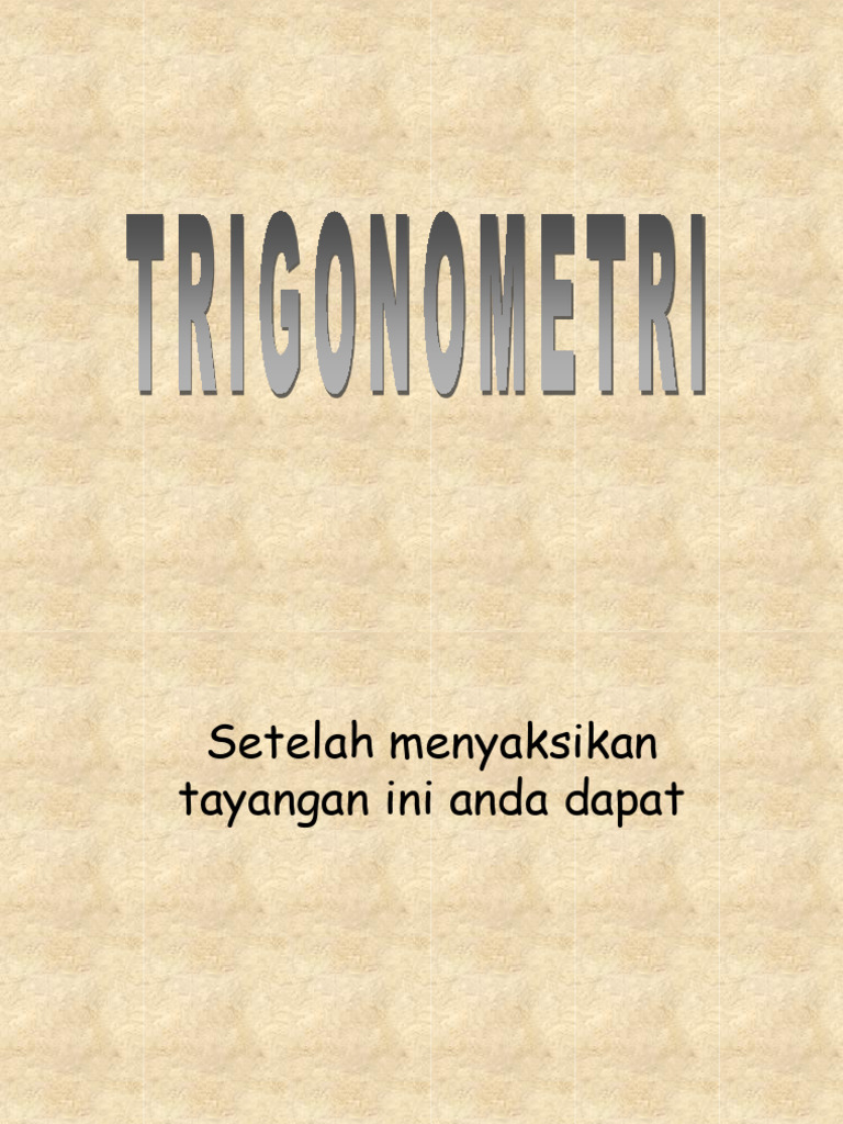 Rumus Perkalian DN Penjumlahan Trigonometri | PDF