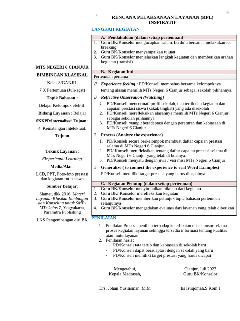 RPL Inspiratif Kelas 8 | PDF