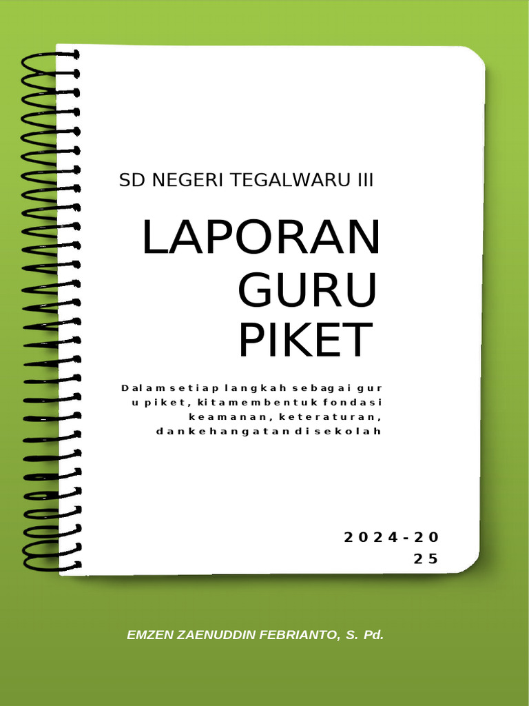 Laporan guru piket | PDF