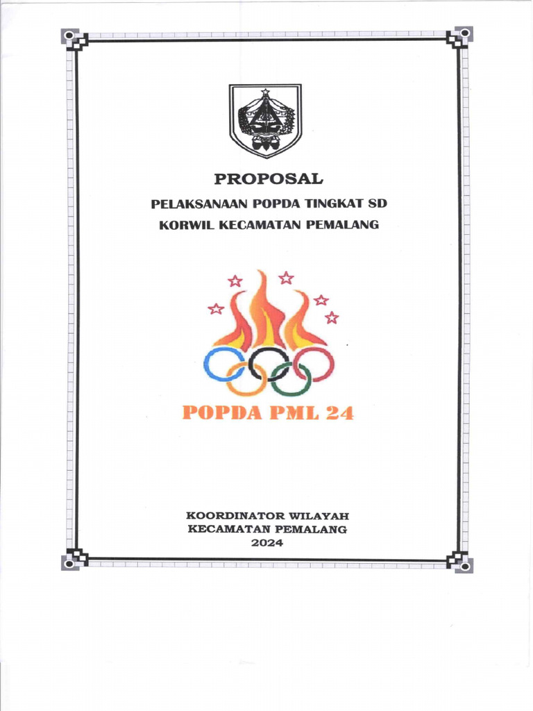 Proposal Popda 24 | PDF