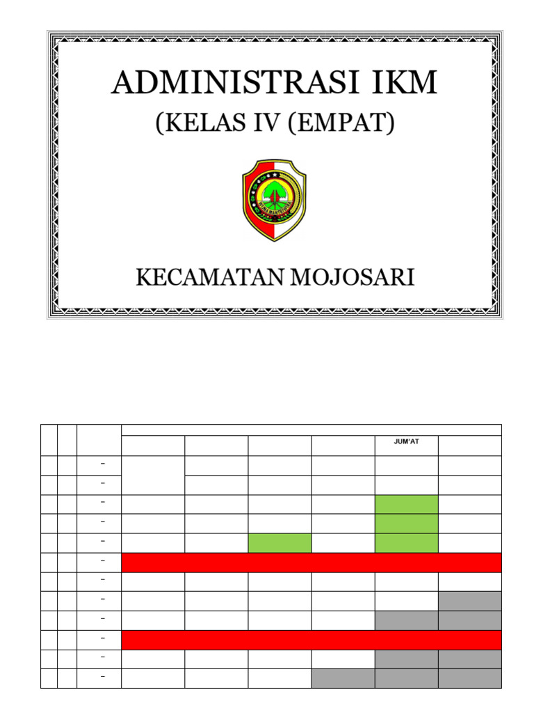 Administrasi Ikm Kelas 4 | PDF