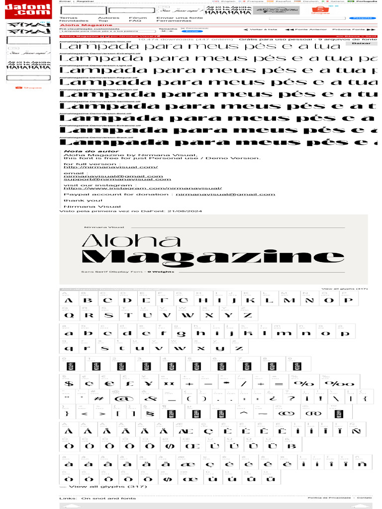 Aloha Magazine dafont.com | PDF