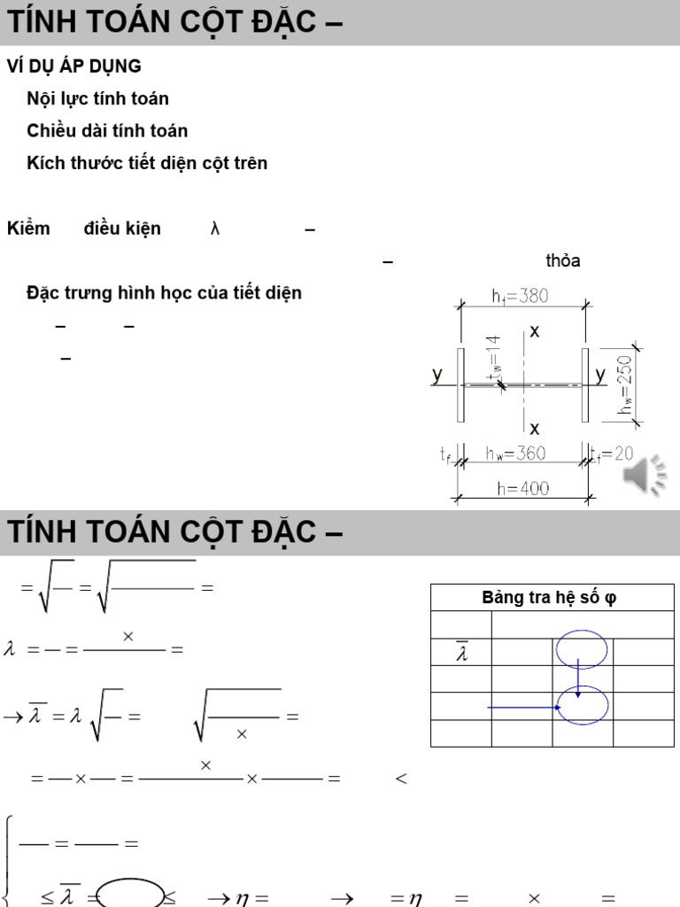 CEAC_KCCTT_THẦY NHÂN_VD 14-Cot Dac Chiu Nen Lech Tam - Part 2 - Vi Du AP Dung | PDF