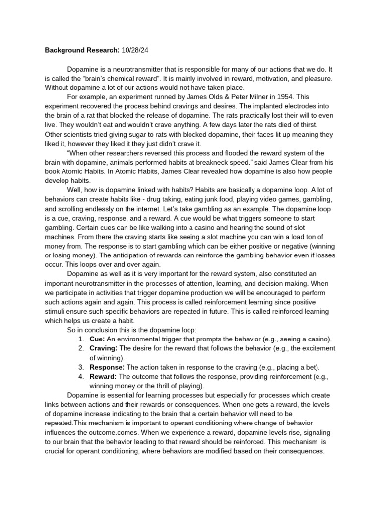 Megan Law - Background Research (Science Fair Project) | PDF | Dopamine ...