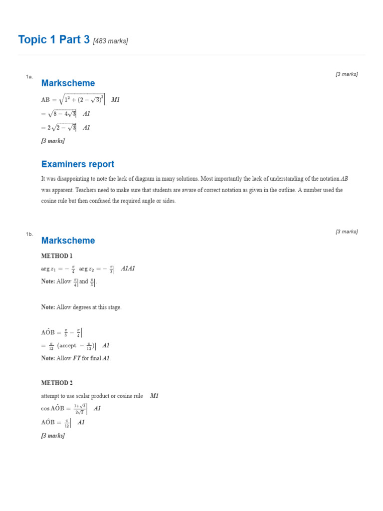 Topic 1 Part 3 MS | PDF | Mathematical Proof | Mathematics