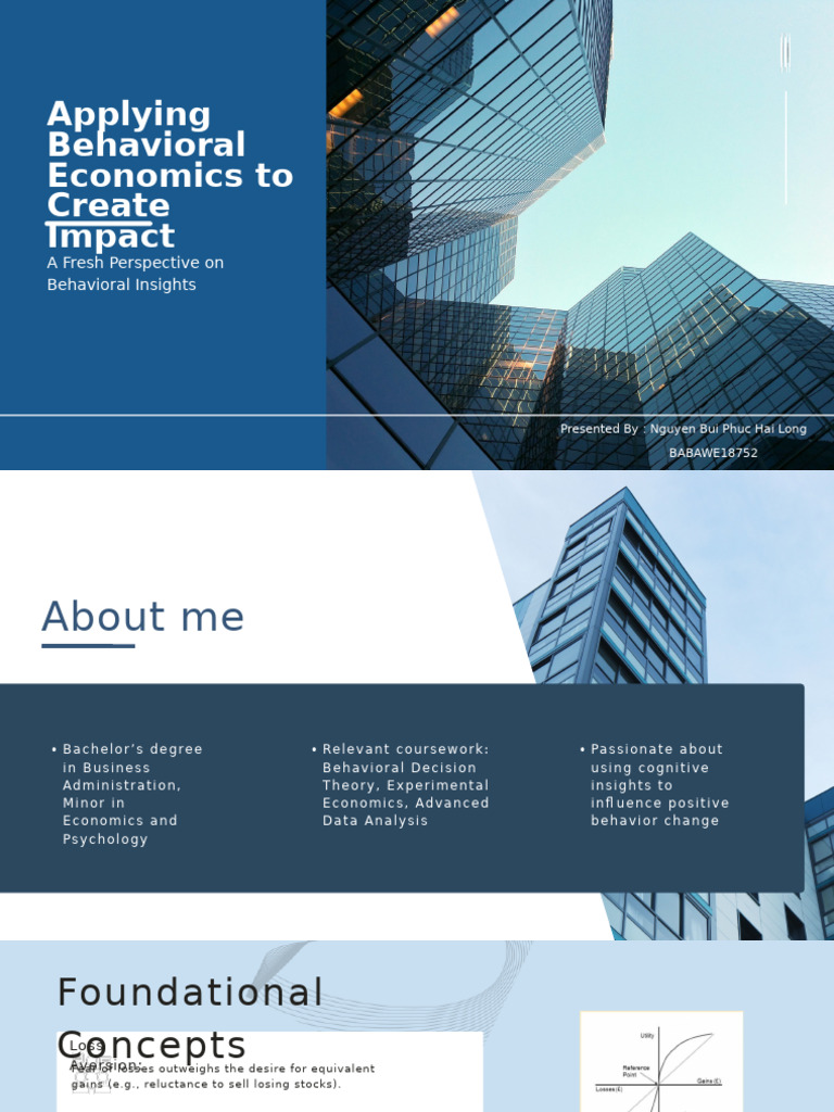 Presented by Nguyen Bui Phuc Hai Long BABAWE18752 | PDF | Behavioral Economics | Economics