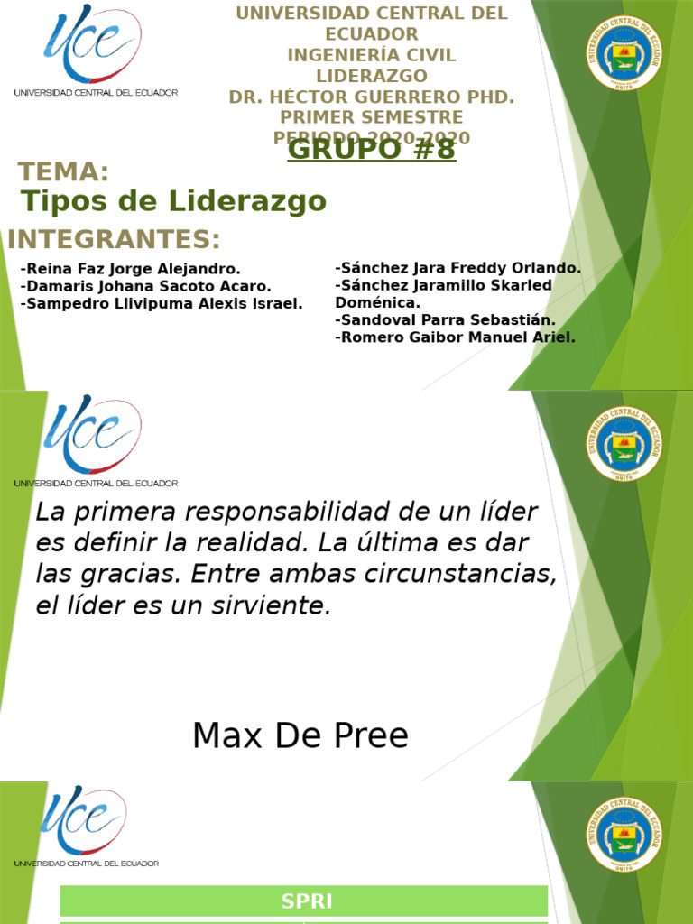 Liderazgo - Exposición Grupal | PDF | Liderazgo