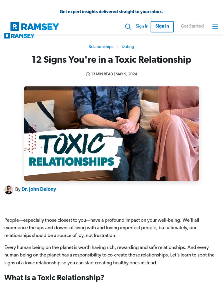 Signs of Toxic Relationships | PDF | Psychological Abuse | Jealousy
