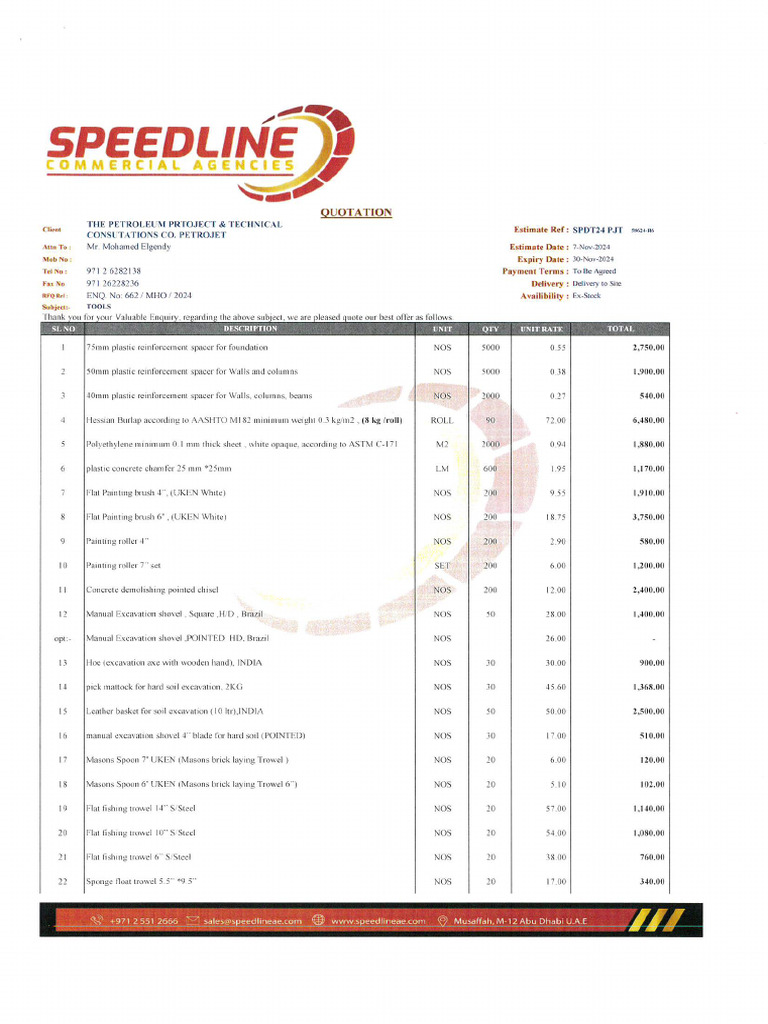 Speed Line Offer | PDF