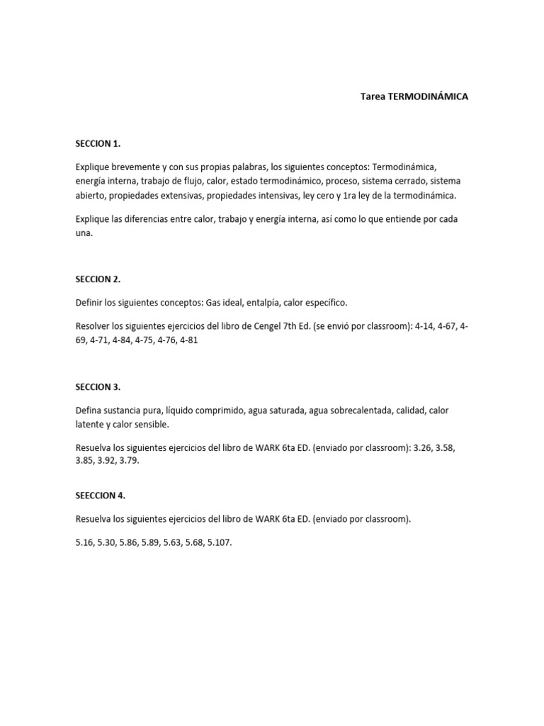 tarea termo | PDF