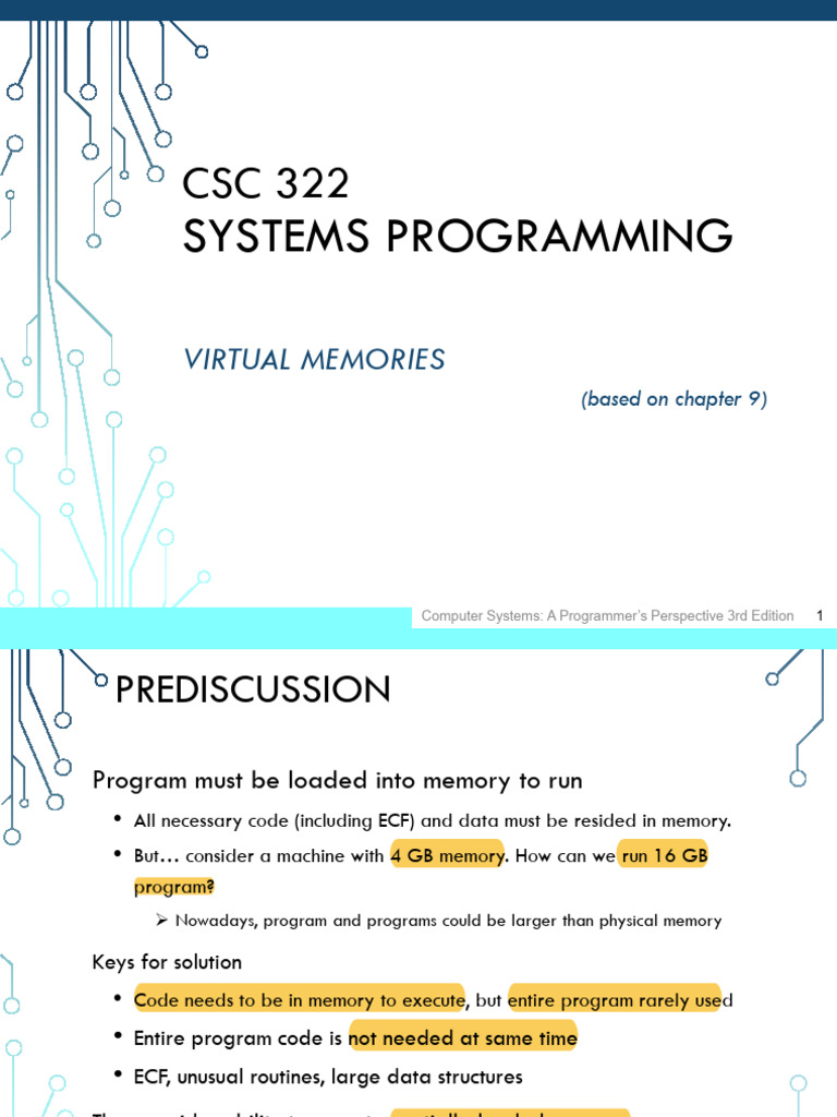 Virtual Memory for Programmers | PDF | Cpu Cache | Cache (Computing)