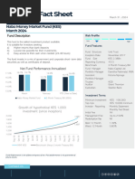 Kuza Money Market Fund (KES) Fact Sheet | PDF | Money Market Fund | Investing
