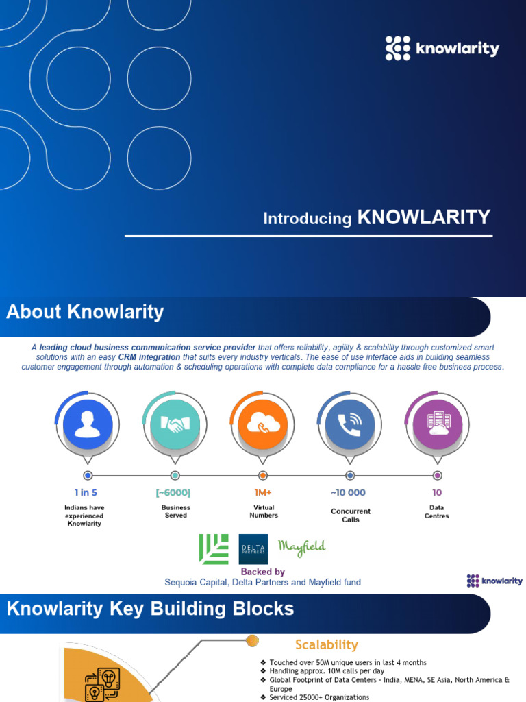 Knowlarity Sucess Stories | PDF | Call Centre | Customer Relationship Management