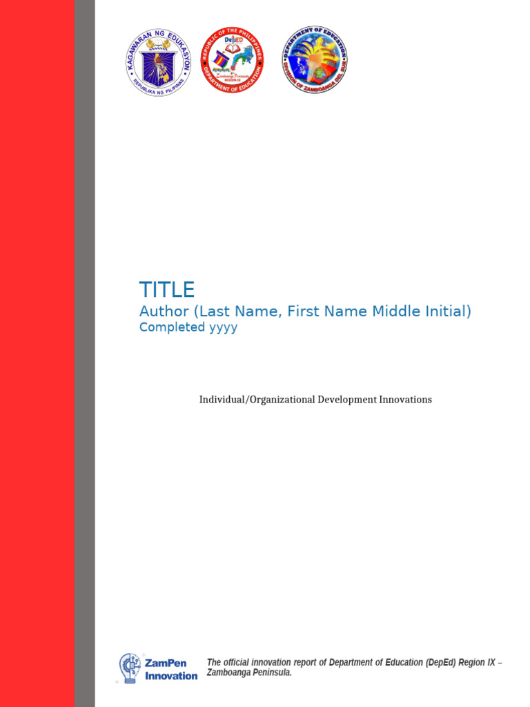 Innovation - Report-Template | PDF