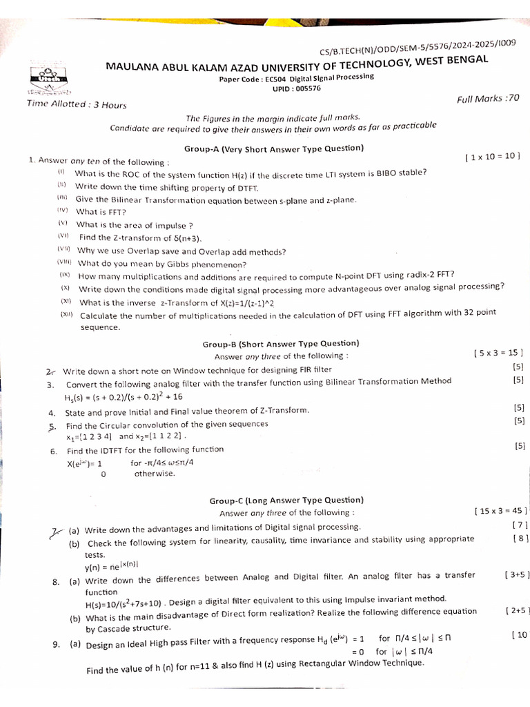 Digital Signal And Processing Pdf
