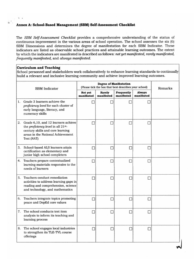 New-SBM-Assessment-Tool (3) | PDF