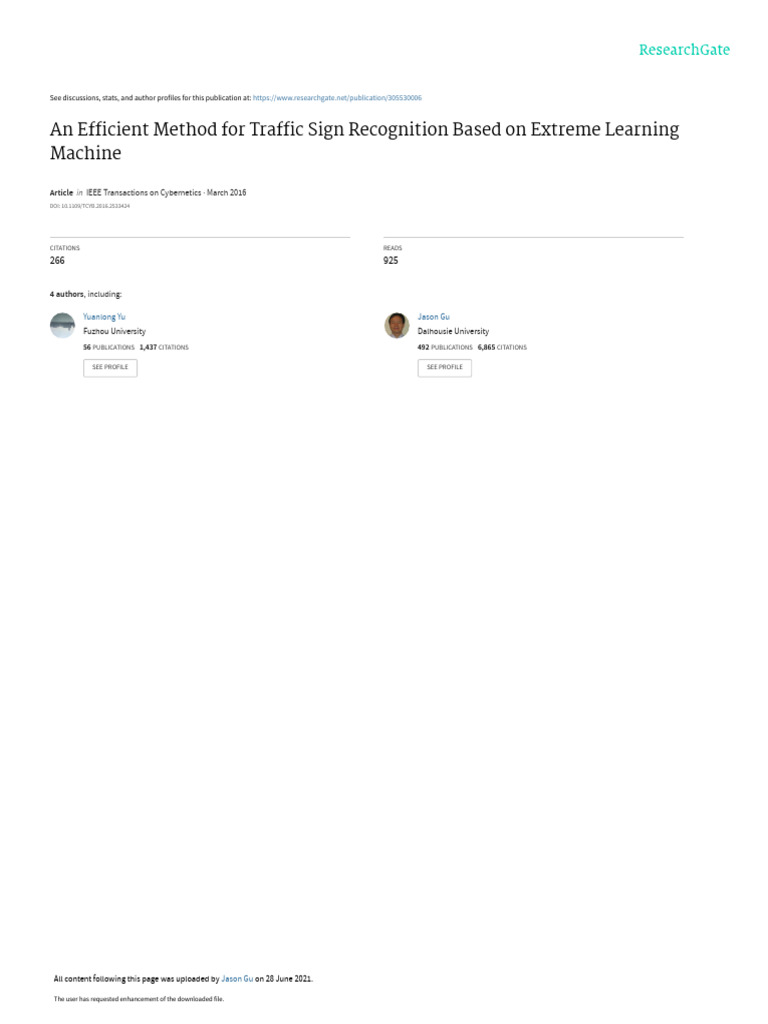 An Efficient Method For Traffic Sign Recognition | PDF | Applied ...