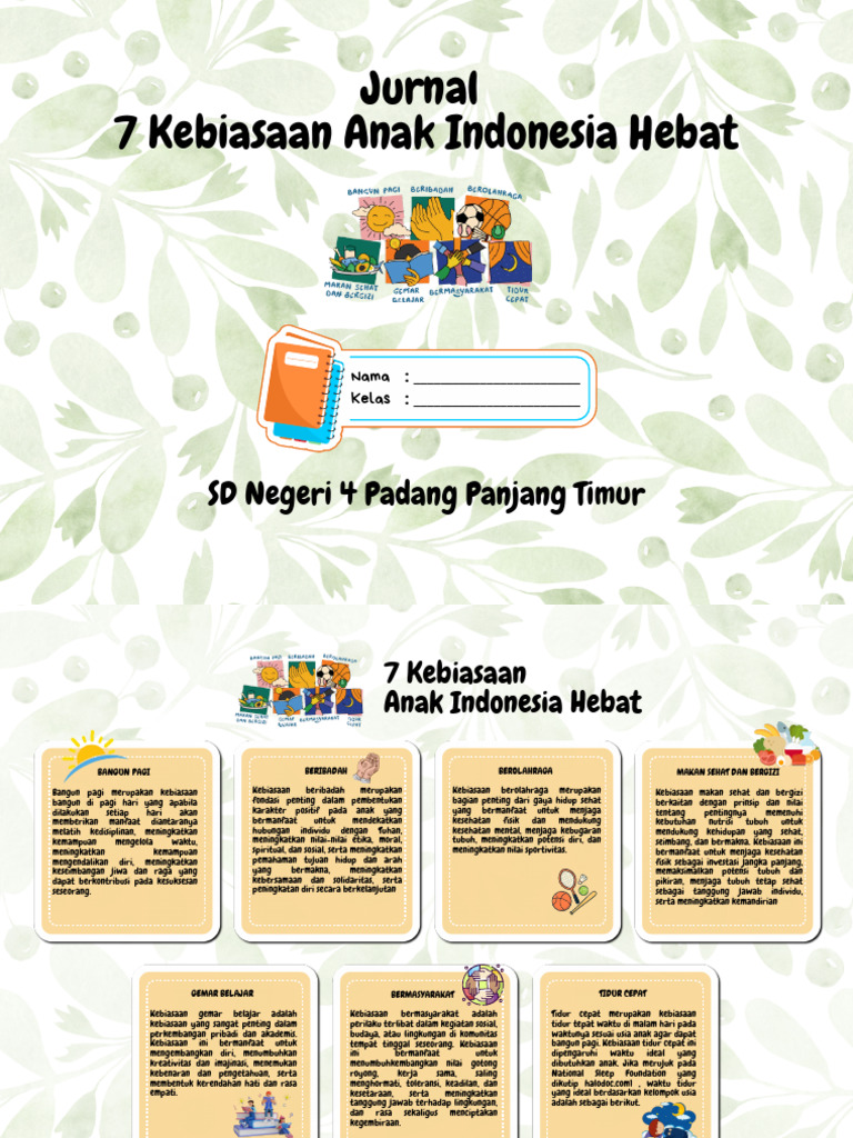 7 Kebiasaan Anak Indonesia Hebat | PDF