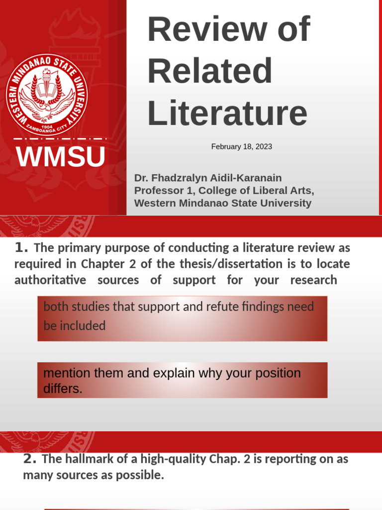 RRL | PDF | Thesis | Literature Review