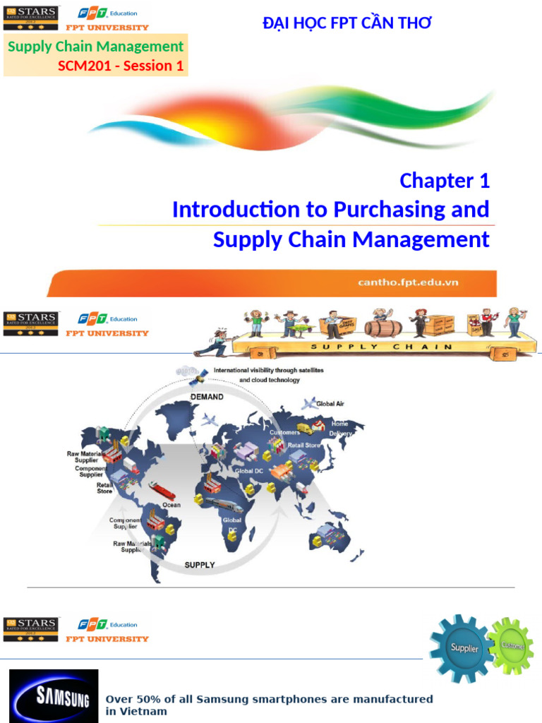 Chapter 01 Introduction To Purchasing and SCM - M-1 | PDF | Supply Chain | Supply Chain Management