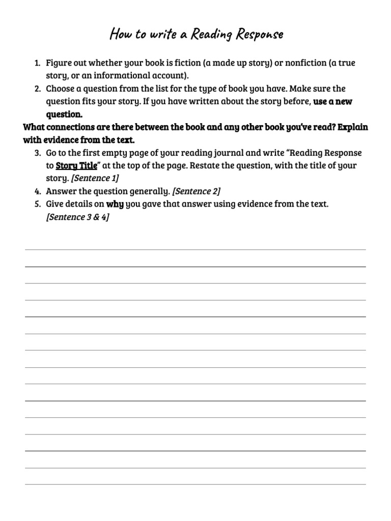 Reading Response | PDF