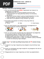 MAKABANSA WORKSHEET Week 3 | PDF