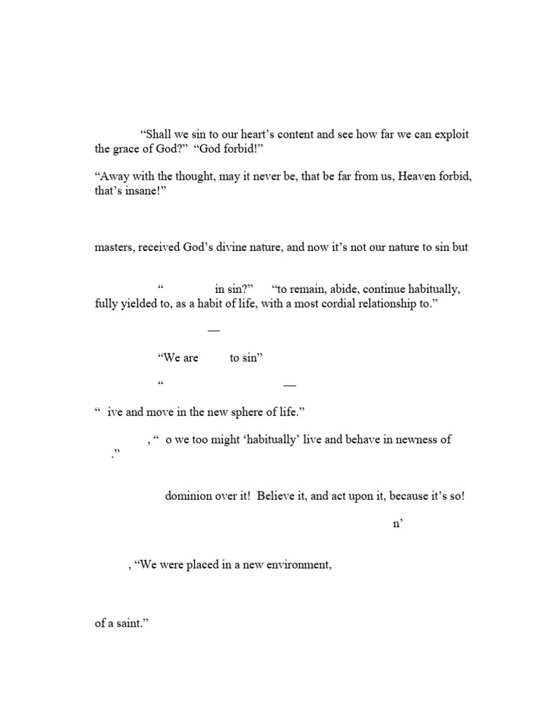 Understanding Sin and Righteousness in Christ | PDF | Sin | Jesus