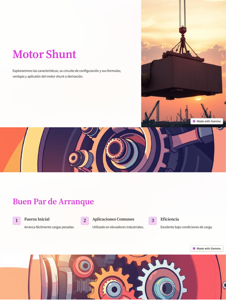 Características del Motor Shunt DC | PDF