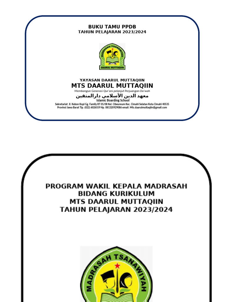 Cover Buku Tamu PPDB | PDF