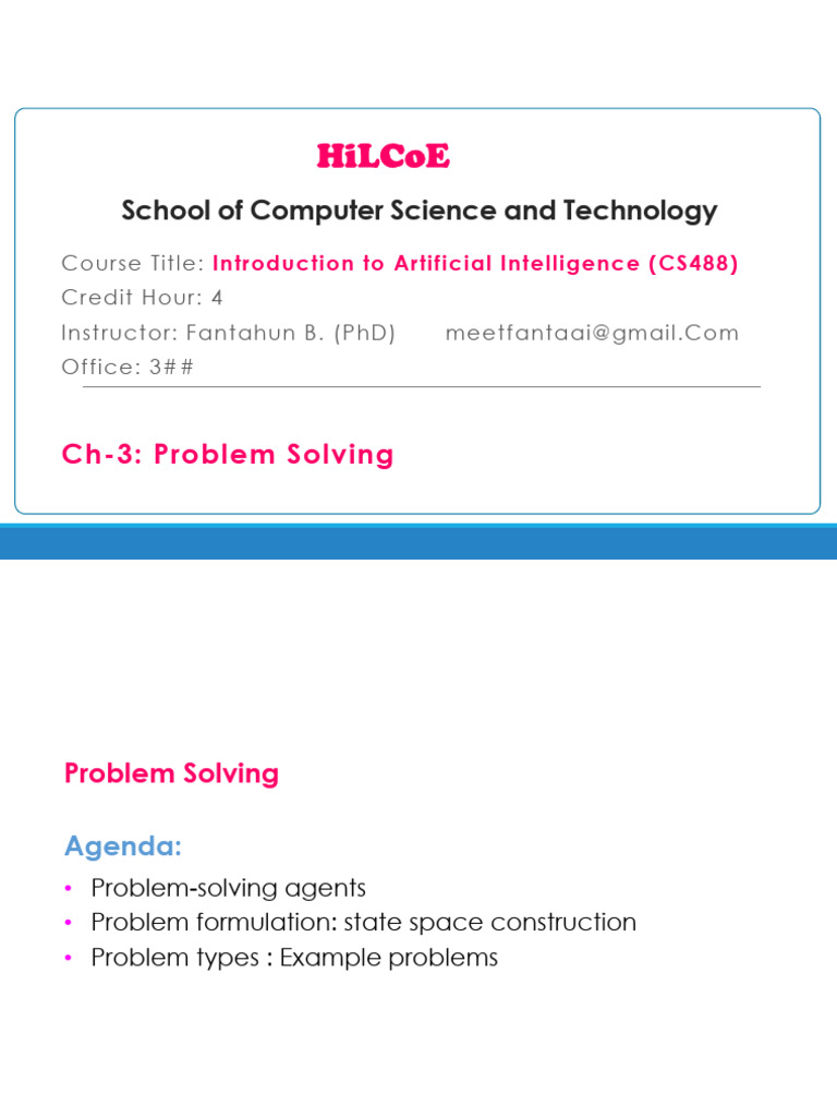 AI Problem Solving Agents Overview | PDF | Artificial Intelligence | Intelligence (AI) & Semantics