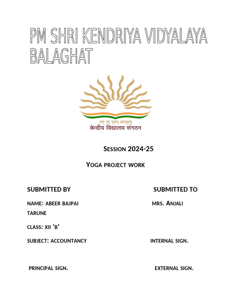 PM Shri Kendriya Vidhyalaya | PDF