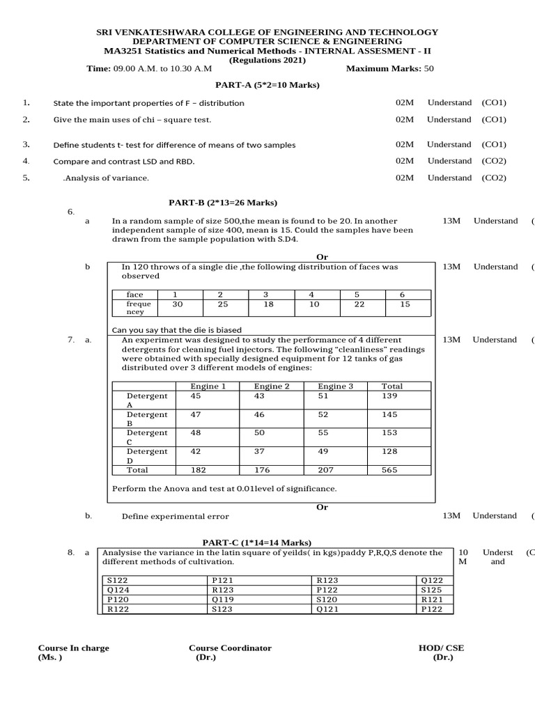 MATHS 2 | PDF | Analysis Of Variance | Quantitative Research