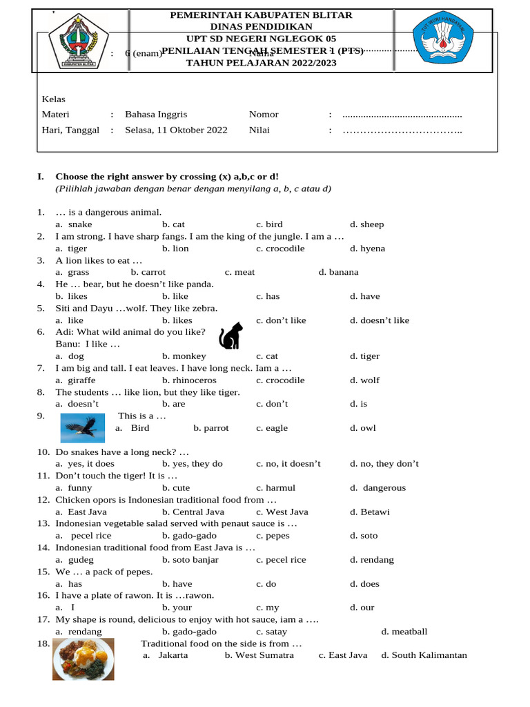 PTS 1 BING | PDF | Indonesian Cuisine | Asian Cuisine