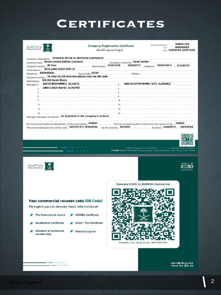 07.1 Business Certificate | PDF