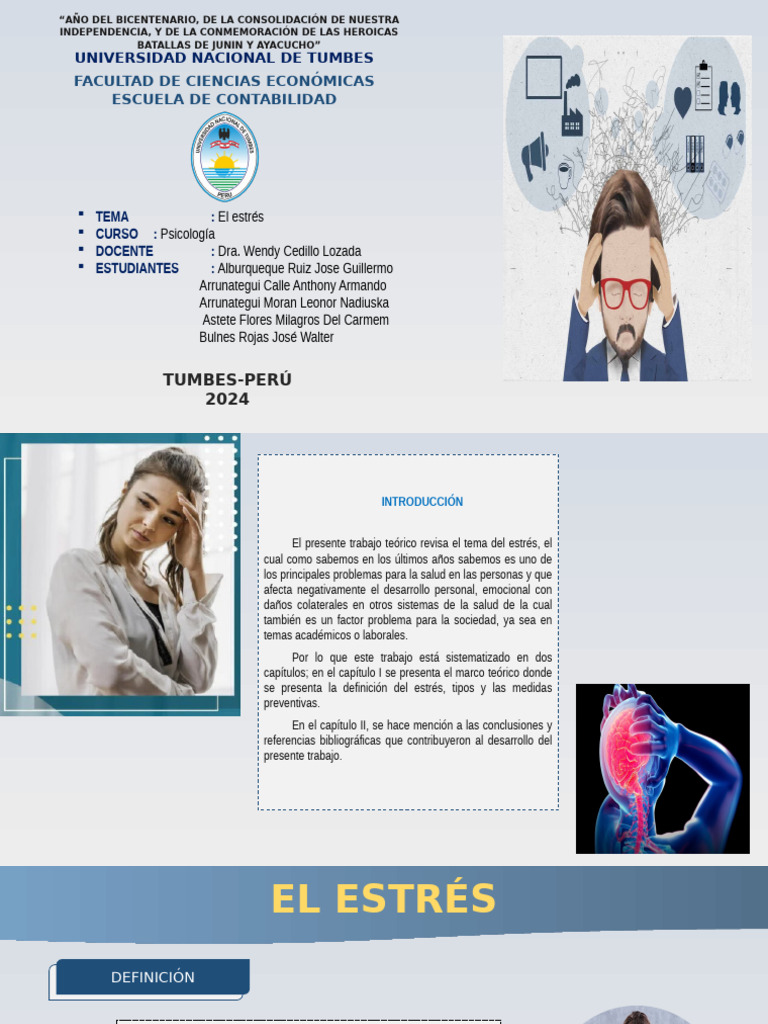 Estrés: Definición y Prevención | PDF | Estrés (biología) | Sicología