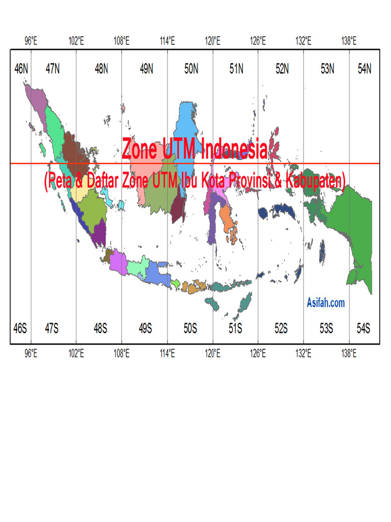 Daftar Zona UTM di Indonesia | PDF