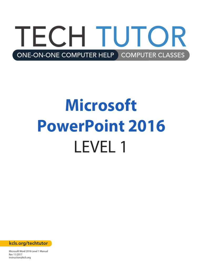 PowerPoint_Level_1 | PDF | Microsoft Power Point | Software