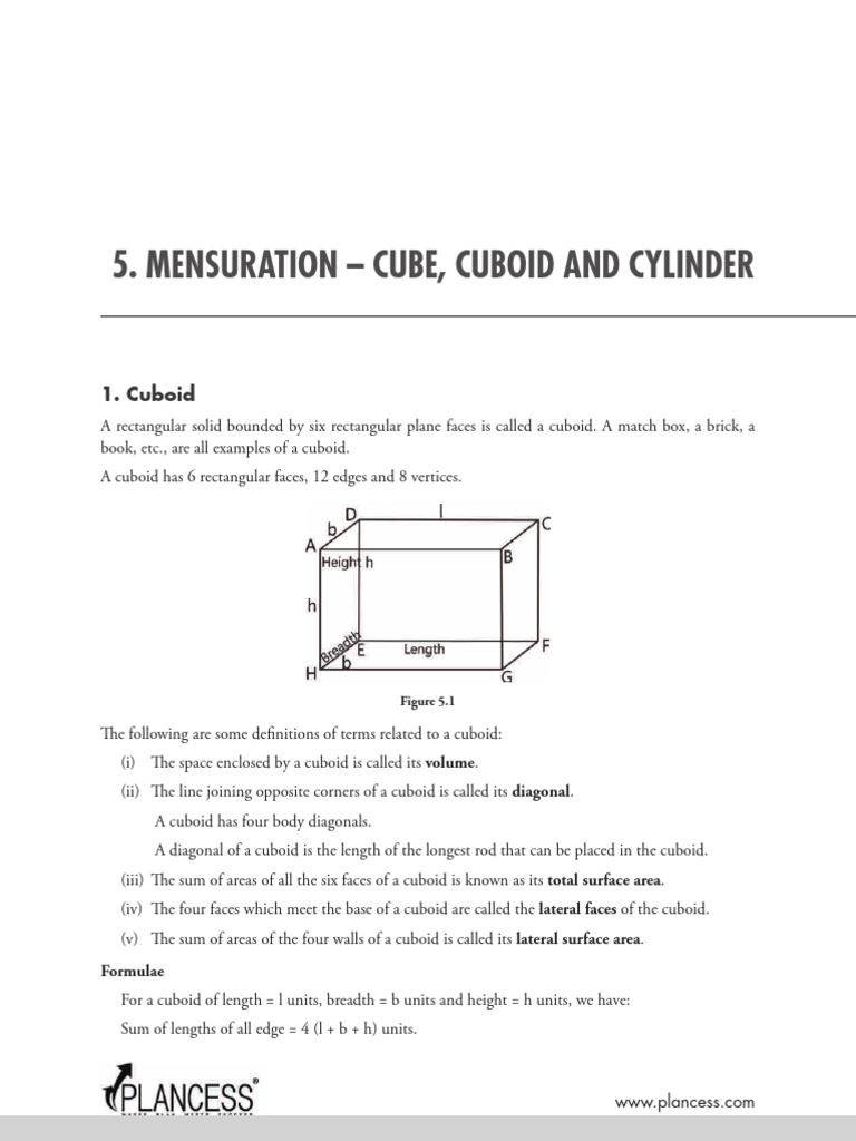 4166 Topper 21 130 1 3 8592 Mensuration of Cube Cuboid and Cylinder ...