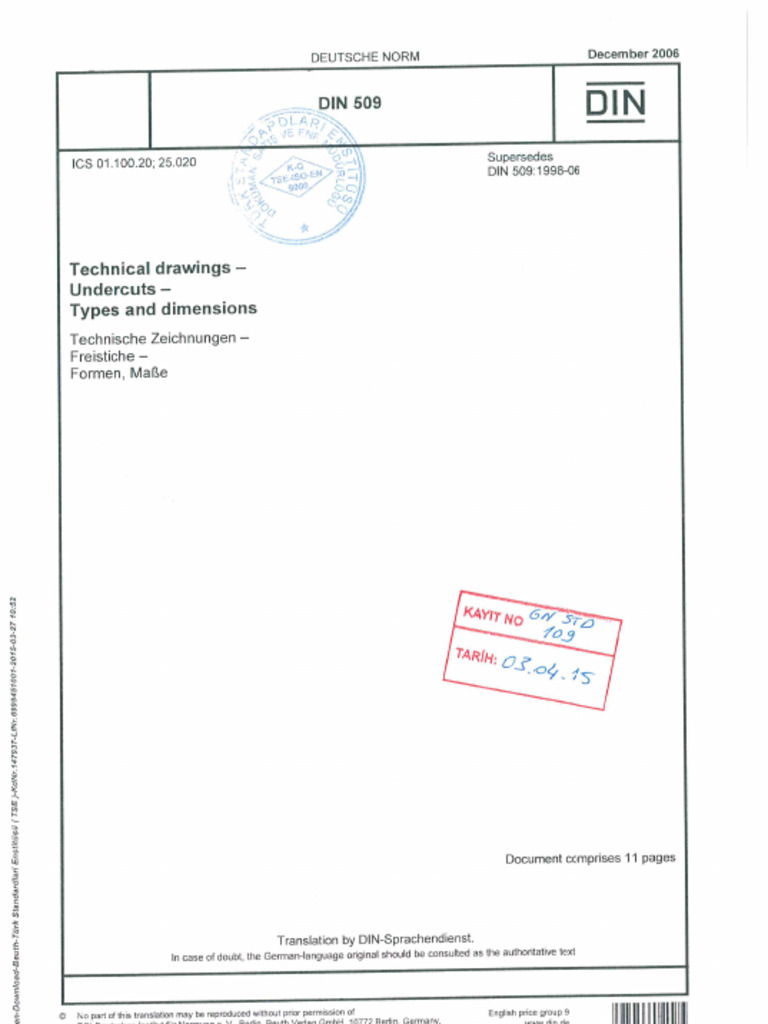 Din 509 | PDF