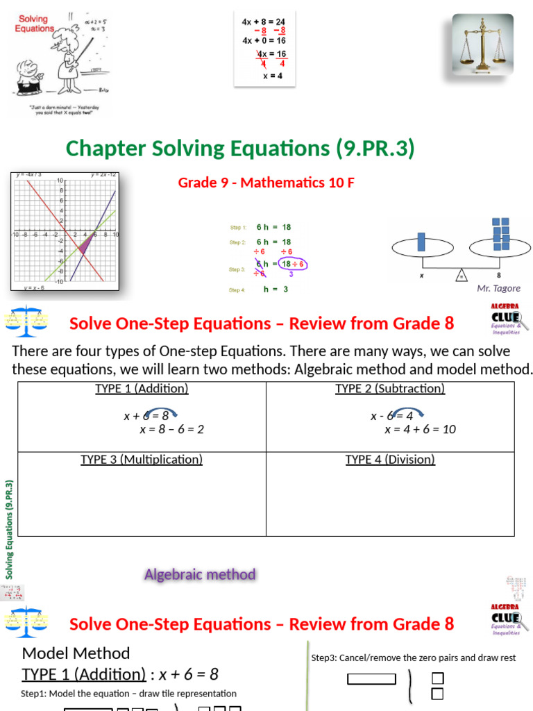 Chapter 4 Solving Equations | PDF | Algebra | Equations